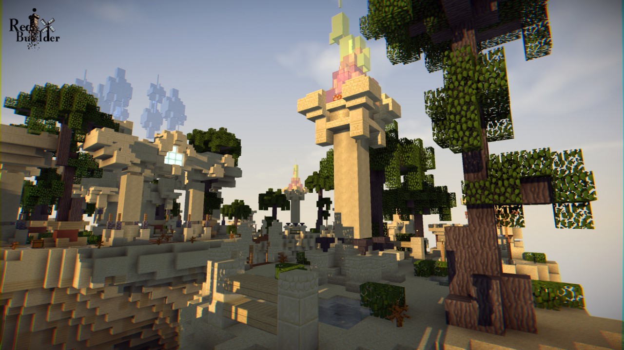 SkyWars Sandy Temple Minecraft Map