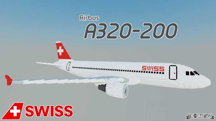 Airbus A320-200[SwissAir] Minecraft Map
