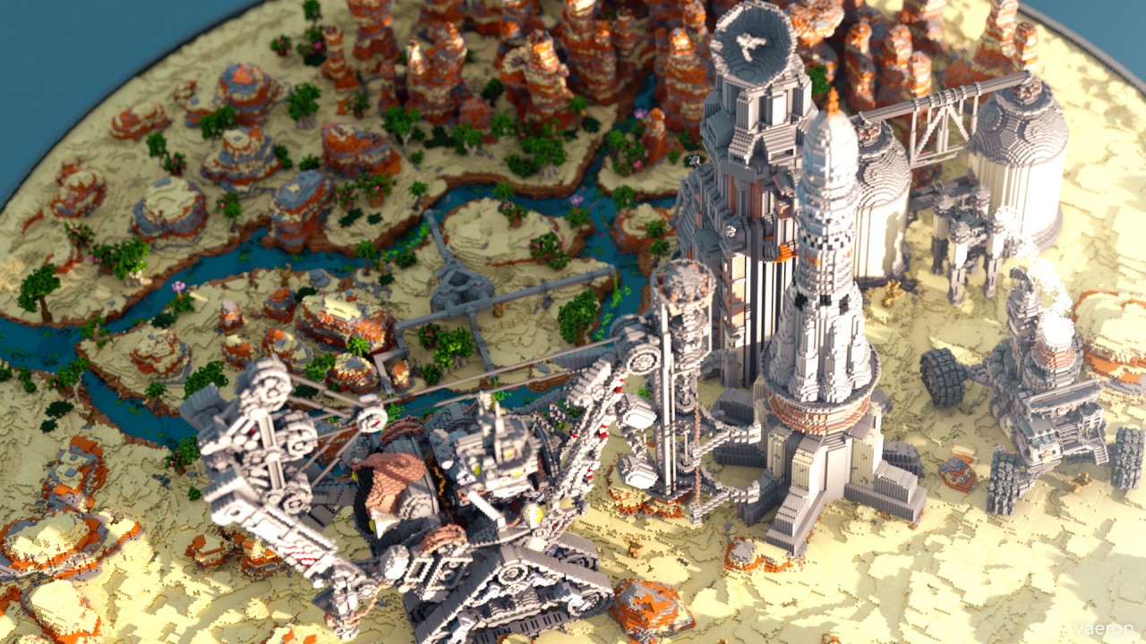 Solitary Launch Base Minecraft Map