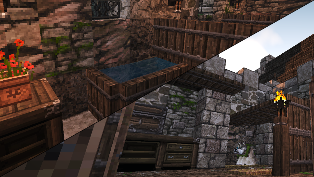 The Order of the Fang - Survival built Monastery Minecraft Map