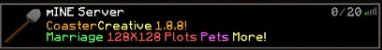 COASTERCREATIVE - 128 X 128 PLOTS - CREATIVE - WORLDEDIT Minecraft Server