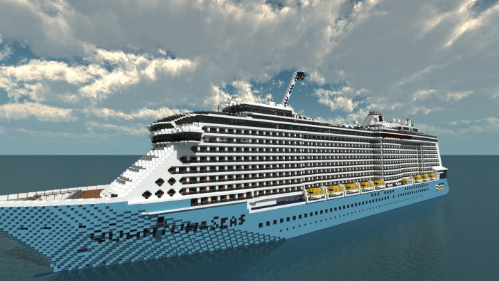 1:1 Quantum of the Seas Cruise Ship With Full Interior Minecraft Map