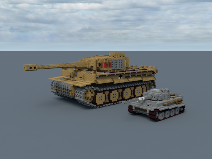 Tiger I Remake (4:1) Minecraft Map