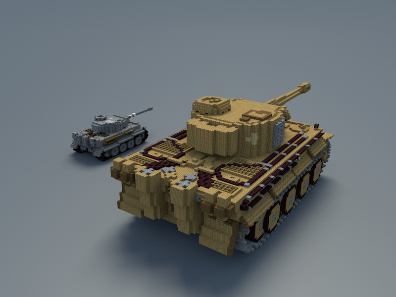 Tiger I Remake (4:1) Minecraft Map