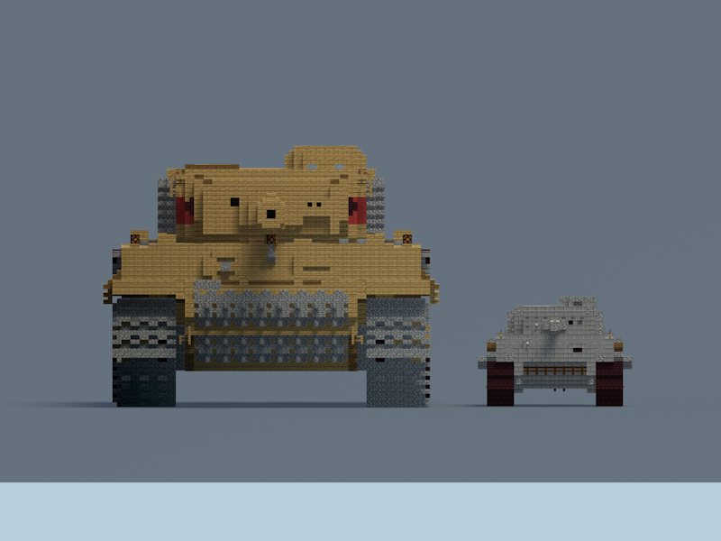 Tiger I Remake (4:1) Minecraft Map