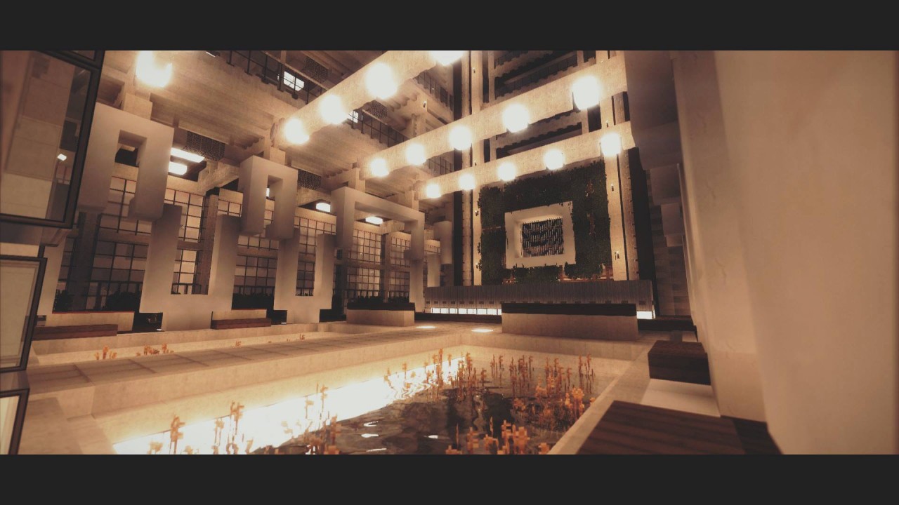 [REALISTIC] Custom Modern City Center Office Building Minecraft Map