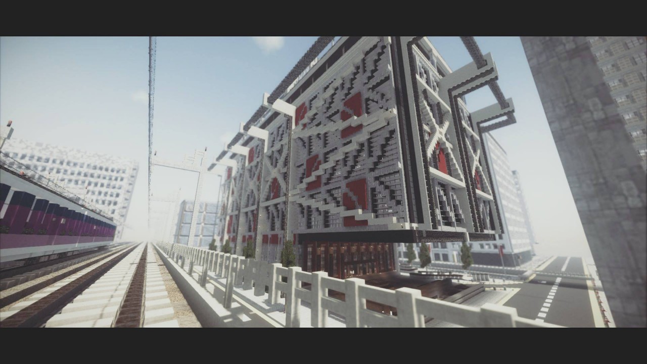 [REALISTIC] Custom Modern City Center Office Building Minecraft Map