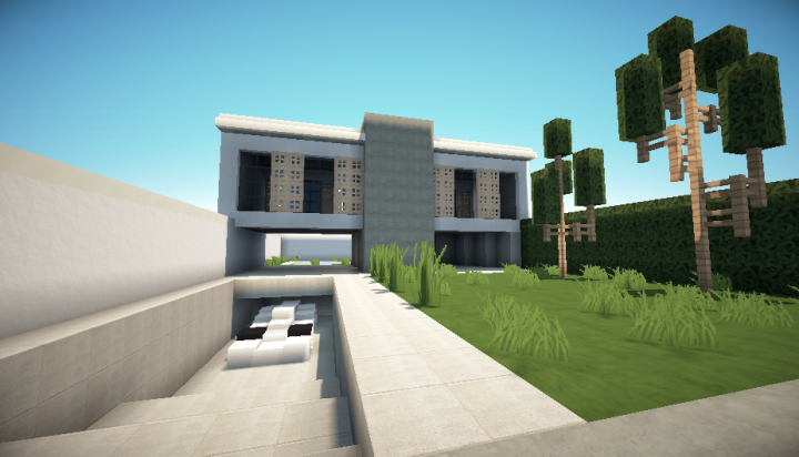 Minimalistic Modern House ||CreativeHome_ Minecraft Map