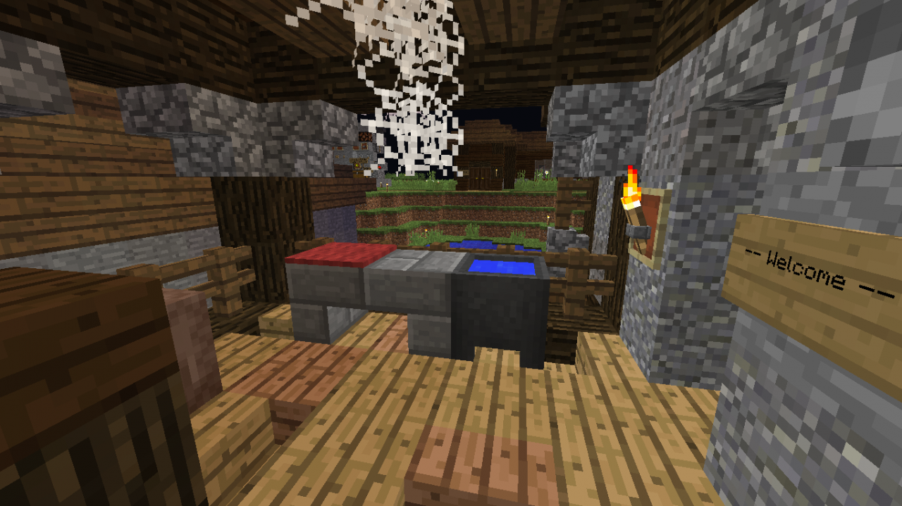 Rustic/Medieval Fish-Shack Minecraft Map