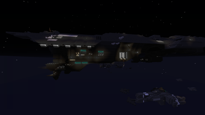 UNSC Spirit of Fire 1:10 scale Minecraft Map