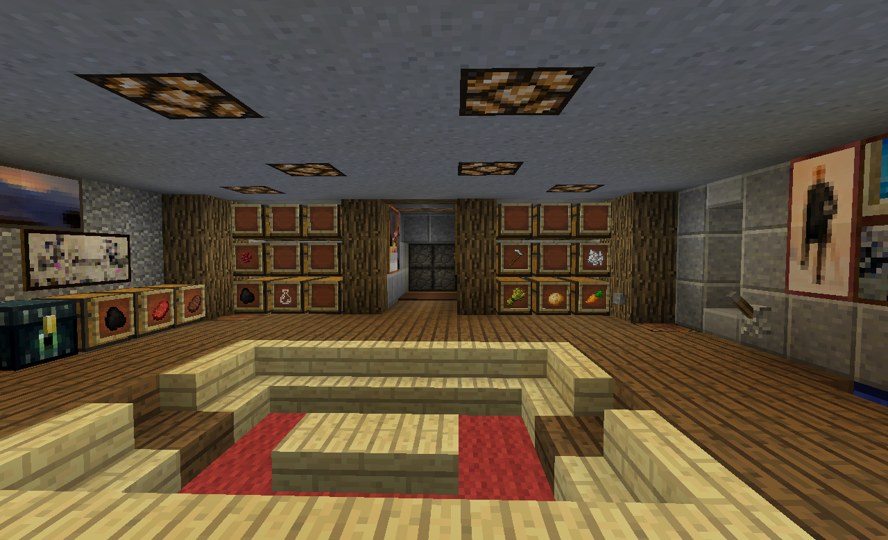 Small Secret Redstone Base Minecraft Map