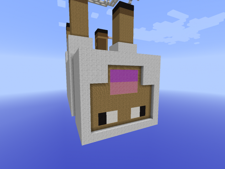 Burning Upsidedown SHeep Minecraft Map