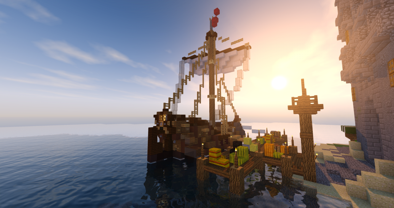 Idyllic sea castle Minecraft Map
