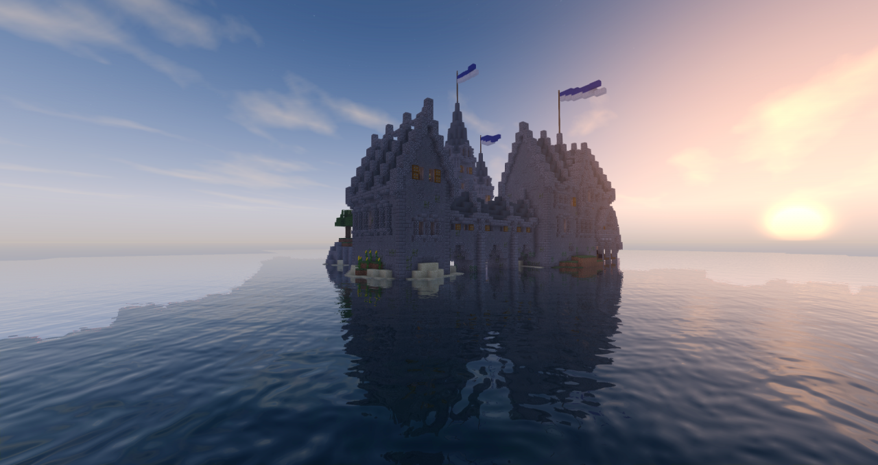 Idyllic sea castle Minecraft Map
