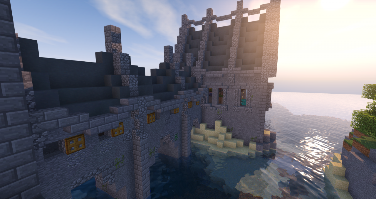 Idyllic sea castle Minecraft Map
