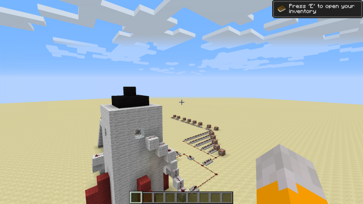 Minecraft working redstone rocket Minecraft Project