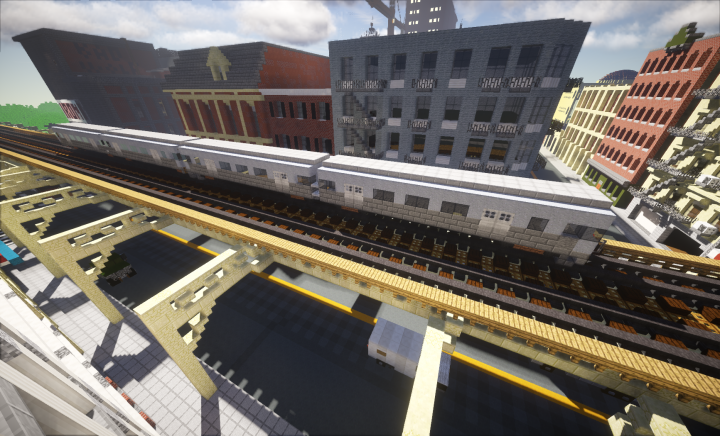 Chicago L Train CTA 5000 series +Animation video Minecraft Map