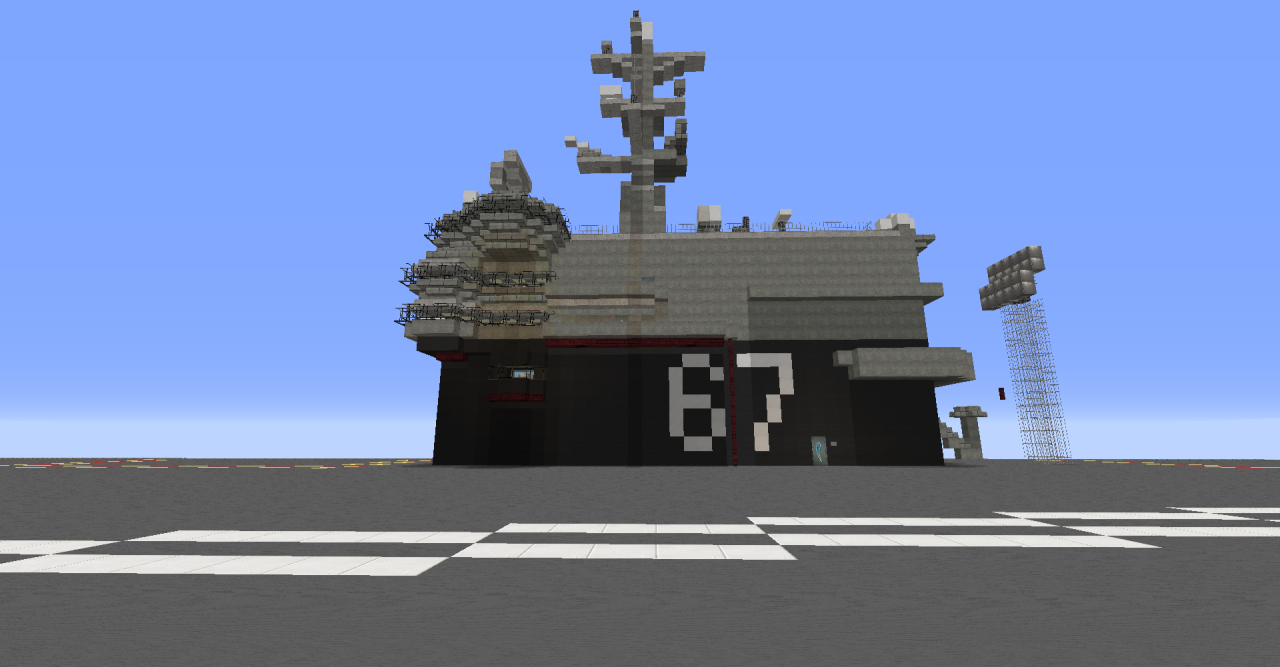 USS John F. Kennedy (CV-67) Minecraft Map