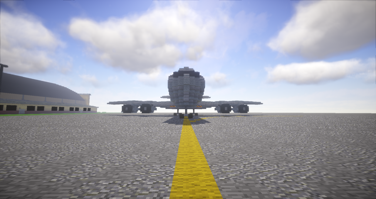 French Air Force, NATO/OTAN, Boeing E3 Sentry, AWACS Minecraft Map