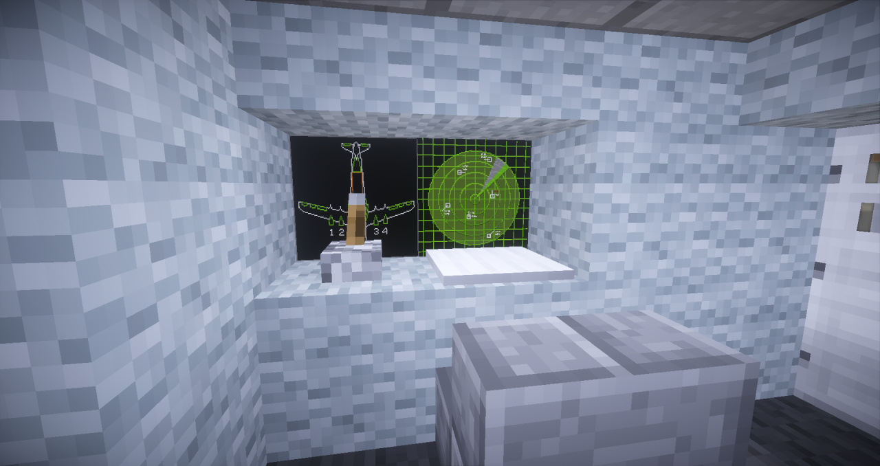 French Air Force, NATO/OTAN, Boeing E3 Sentry, AWACS Minecraft Map