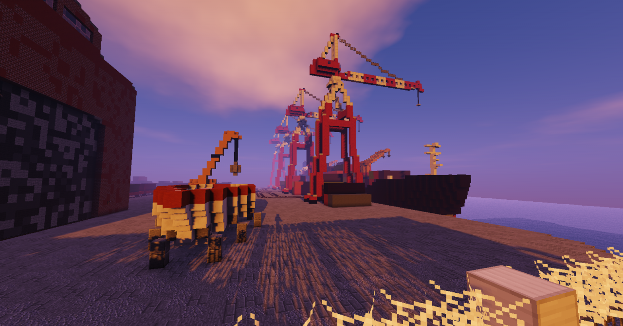 Minecraft Harbor Schematic Medieval Harbor Minecraft Map