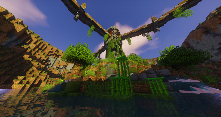 Large Nature Based Hub Minecraft Map