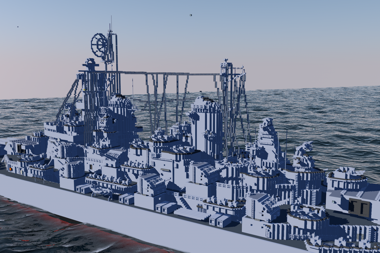 3:1 scale BB-73 Montassouri (Montana+Missouri1944+Missouri1991 ...