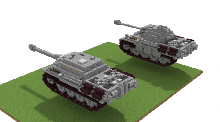Panzer V Panther & jagd Panther (4:1) Minecraft Map