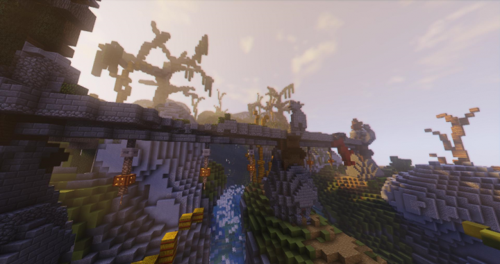 'The Broken Bridge' - 1 Hour Speedbuild Minecraft Map