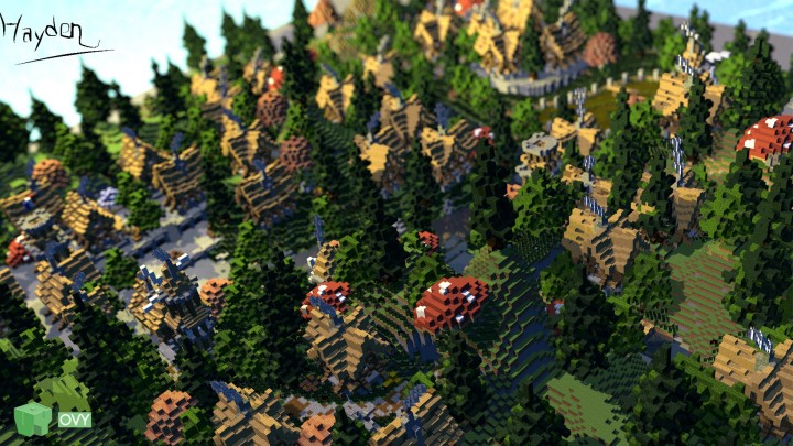 [Minecraft Cinematic] Hnïor Medieval Town | By ShadyPE Minecraft Map