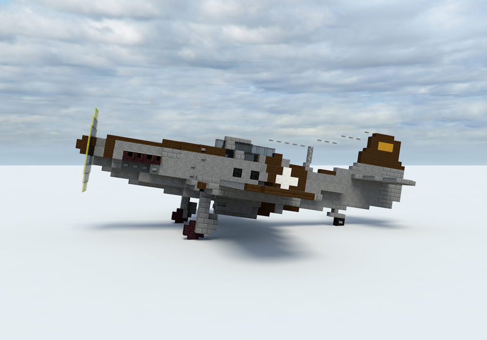 North American P-51 Mustang (4:1) Minecraft Map