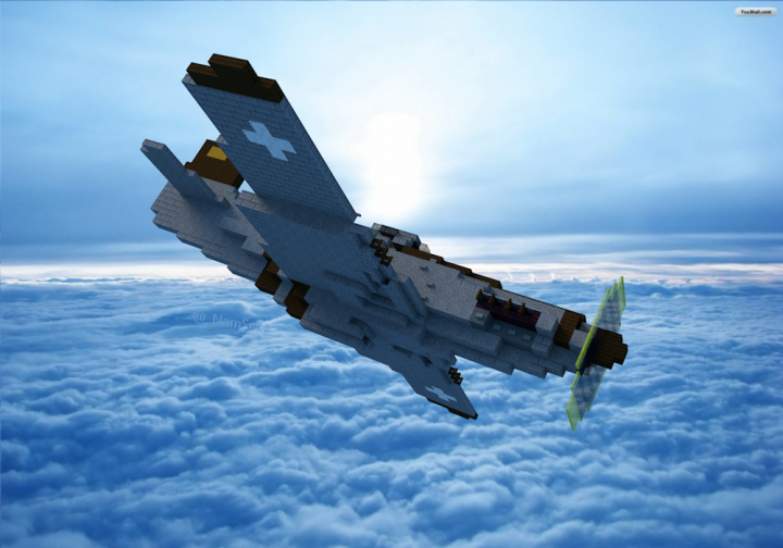 North American P-51 Mustang (4:1) Minecraft Map