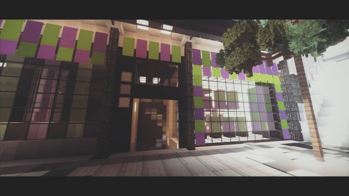 Modern Downtown Sushi Restaurant Minecraft Map