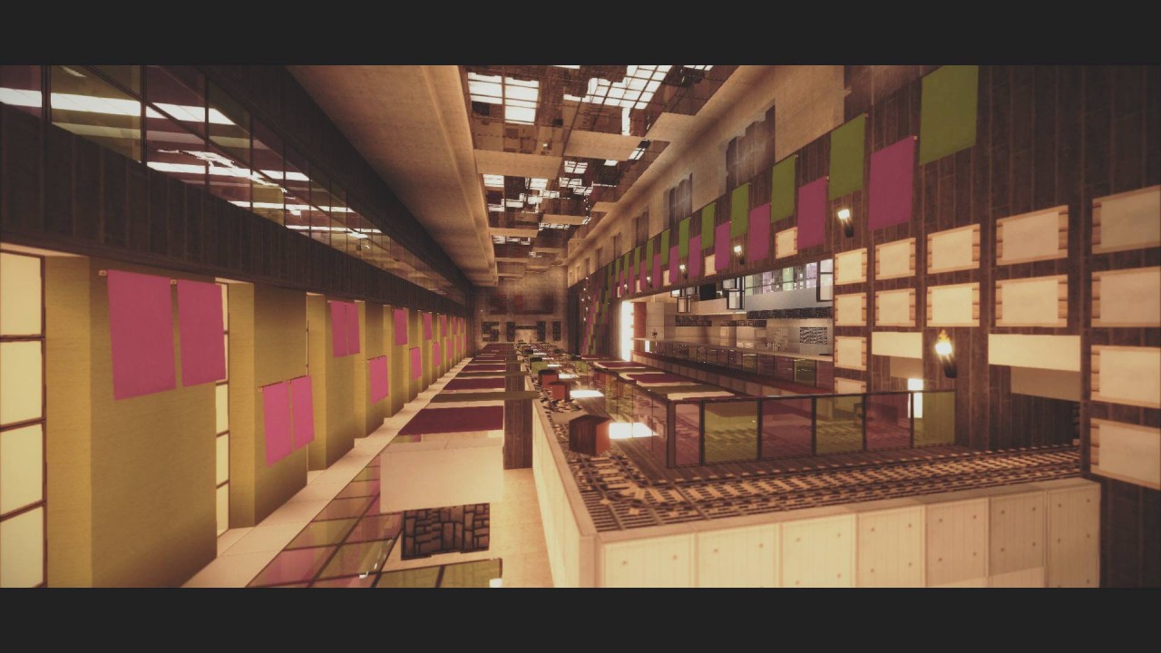 Modern Downtown Sushi Restaurant Minecraft Map