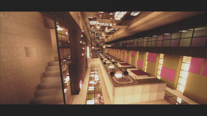 Modern Downtown Sushi Restaurant Minecraft Map
