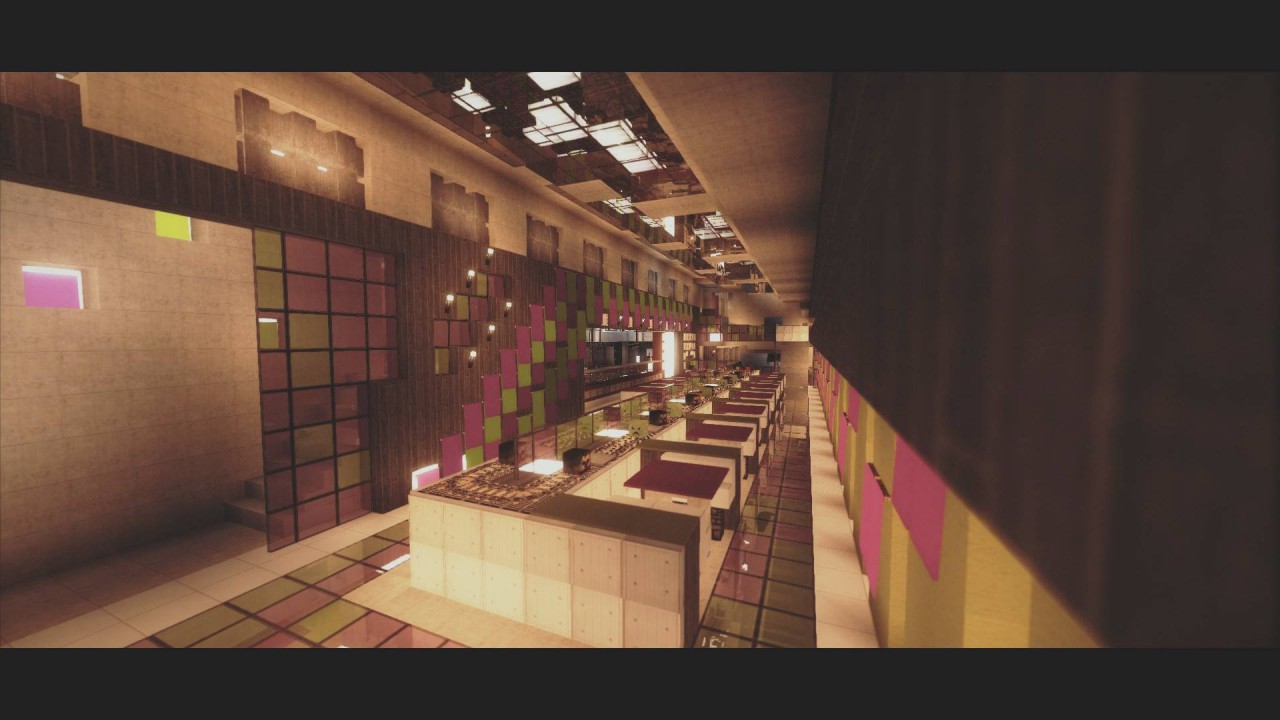 Modern Downtown Sushi Restaurant Minecraft Map