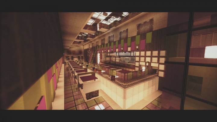 Modern Downtown Sushi Restaurant Minecraft Map