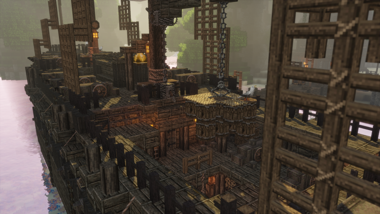 Pirate Hideout with ship #WeAreConquest Minecraft Map