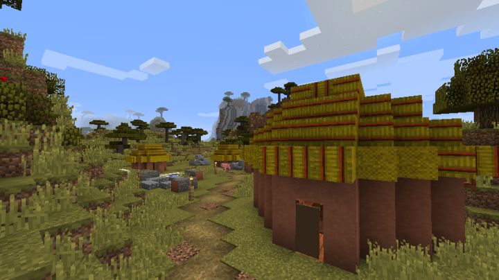 Medieval African Village Minecraft Map