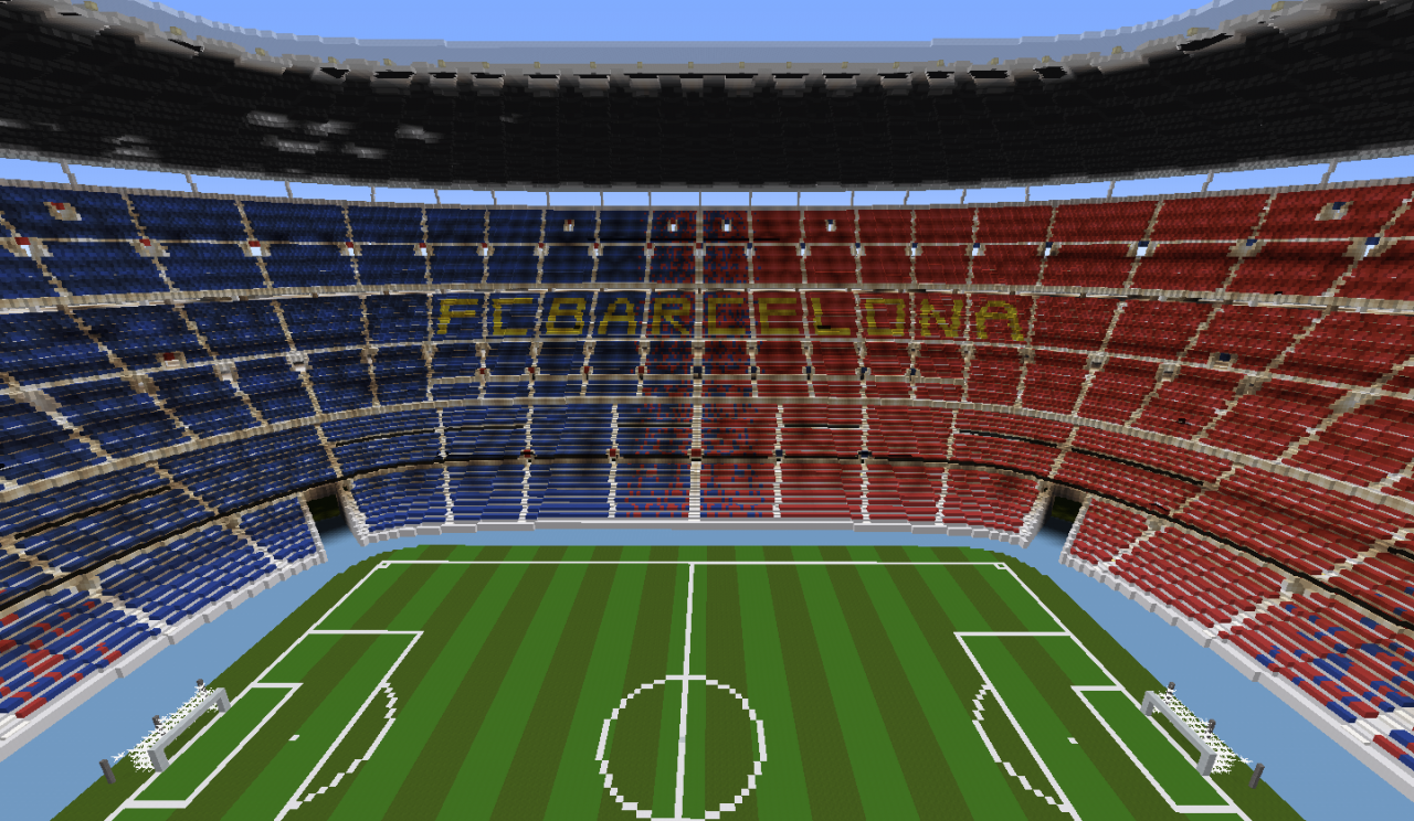 Barcelona New Stadium (Nou Camp Nou) Minecraft Map