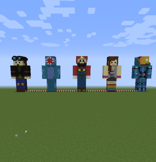 Youtubers / Entites Skins Map Minecraft Map