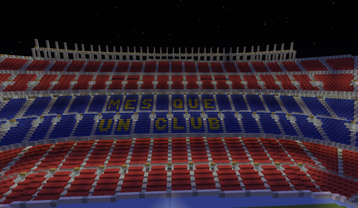 Barcelona Stadium Camp nou Minecraft Map