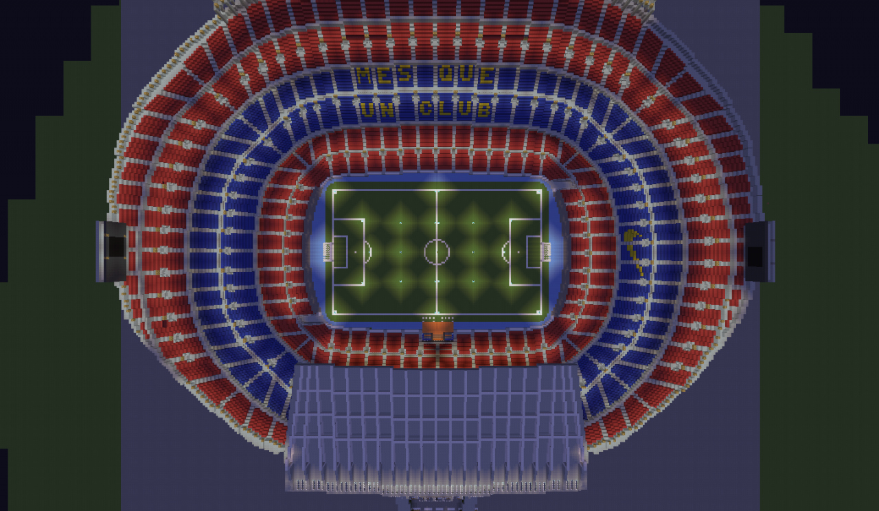 Barcelona Stadium Camp nou Minecraft Map