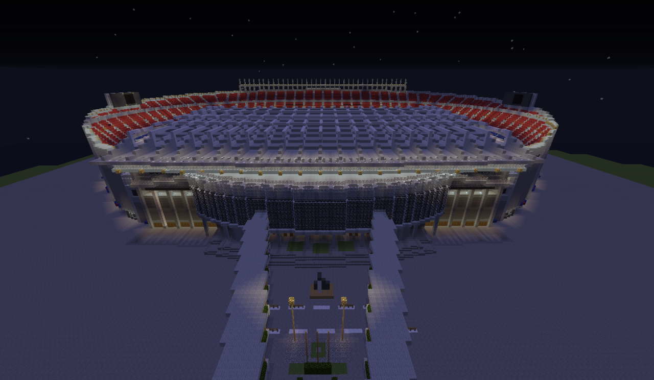 Barcelona Stadium Camp nou Minecraft Map