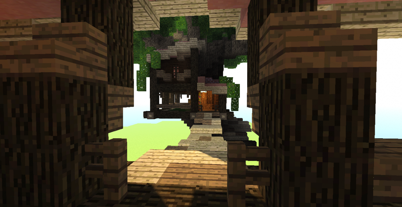 Custom Tree Treehouse! Minecraft Map
