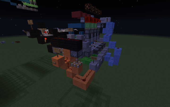 redstone binary calculating core Minecraft Map