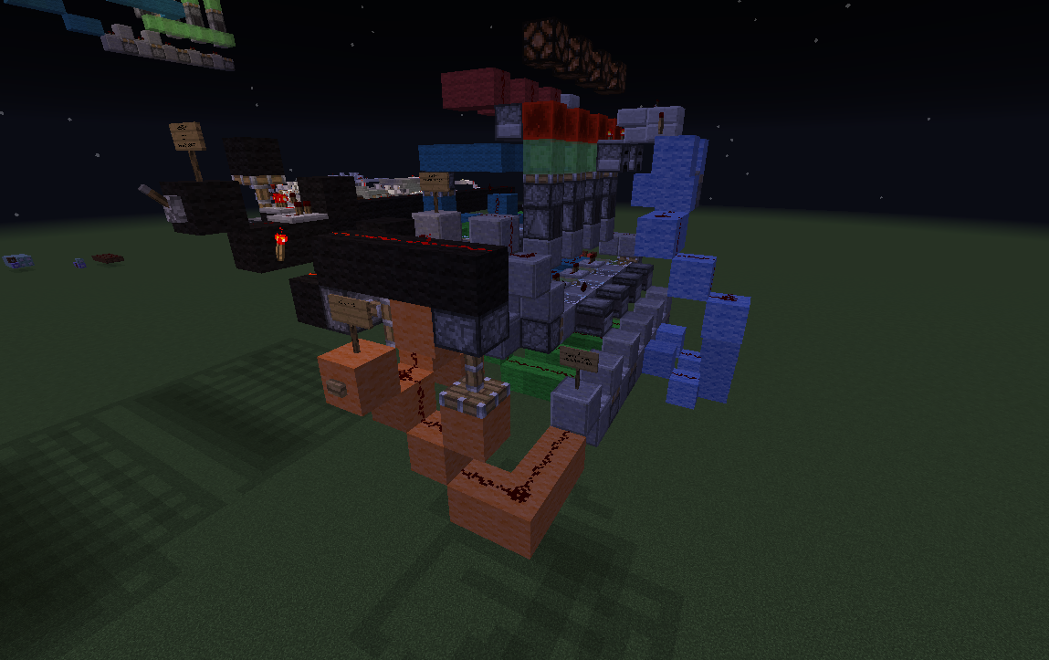 redstone binary calculating core Minecraft Map