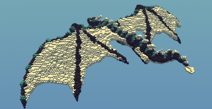 HUGE DRAGON Minecraft Map