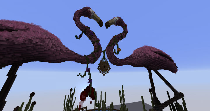 Valentine's Day Flamingo's Minecraft Map