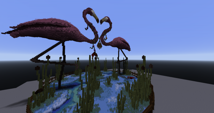 Valentine's Day Flamingo's Minecraft Map